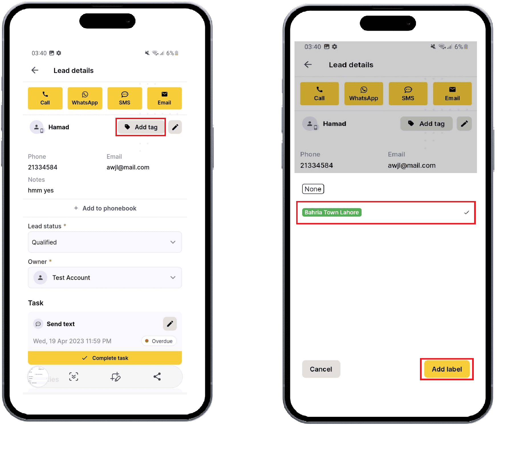 Apply Labels on App - Jaldi Tech